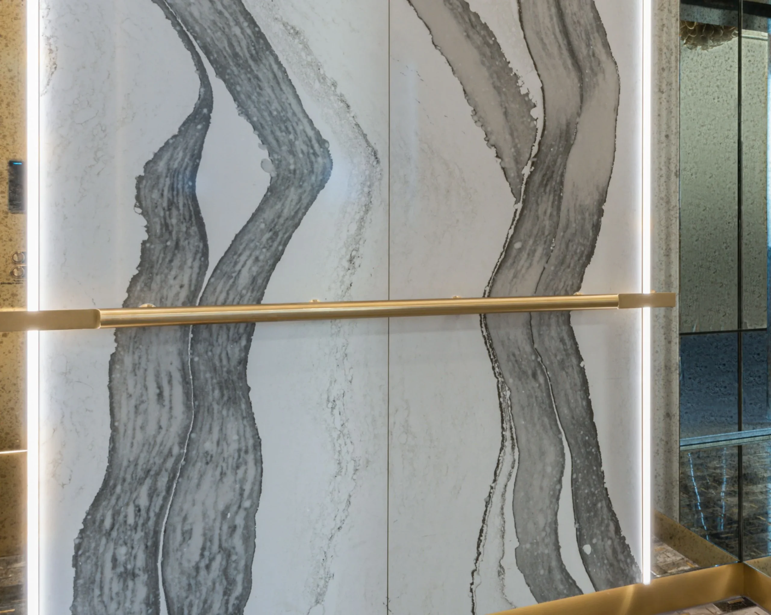 Canoe Elevator Handrail | Solid Bar Luxury Design | AED